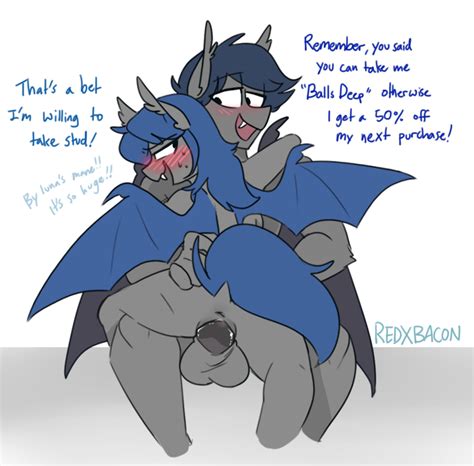 Rule 34 Anthro Anus Ass Balls Bat Pony Blush Bodily Fluids Butt Grab
