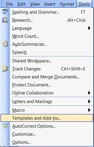 Add Ins In Microsoft Word