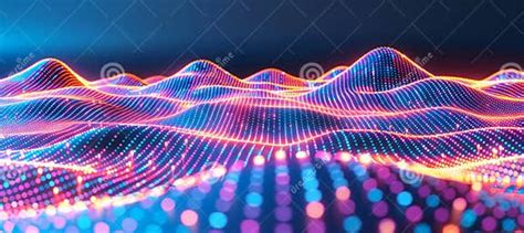 Glowing Pixelated Data Stream With Binary Code And Encryption Concept