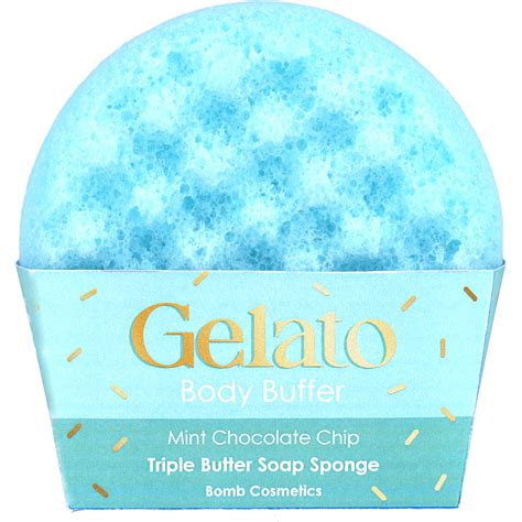 Mint Choc Chip Gelato Body Buffer Bomb Cosmetics Uk
