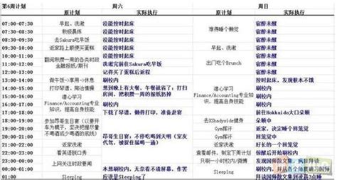 清华大学学霸姐妹花作息表 范文118