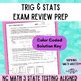 Trig Graphs Stats Unit Circle Spiral Review NC Math EOC Exam Prep