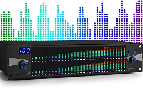 Toplionace EQ888 2U Dual Spectrum Audio Equalizer Digital 31 Bands Audio Digital Effect DSP