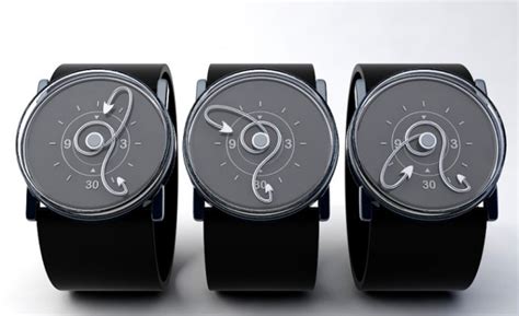 Twisted Time Analog Watch Design Tokyoflash Japan