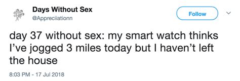 20 days without sex tweets that accurately capture the hell of not