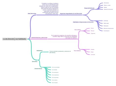 La Alta Dirección Y Sus Habilidades Coggle Diagram