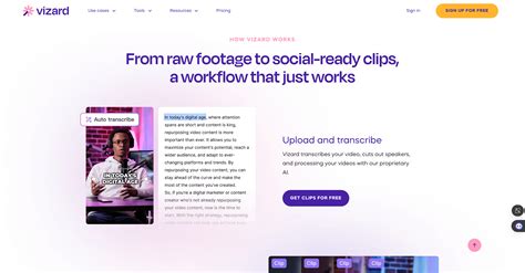 Vizardai 一款基于ai在线视频编辑器和屏幕录制工具官网vizardai 是一款基于人工智 爱搜ai工具资源导航站