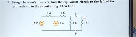 Solved Using Thevenin S Theorem Find The Equivalent Chegg