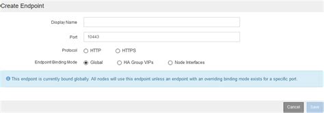 Configuring Load Balancer Endpoints