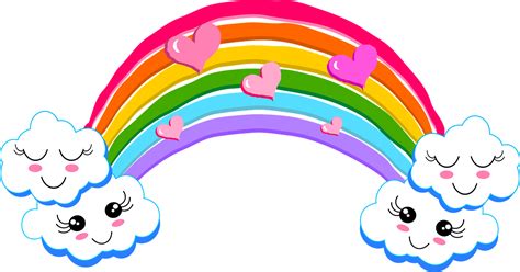 Download Rainbow Kawaii Colored Royalty Free Stock Illustration Image