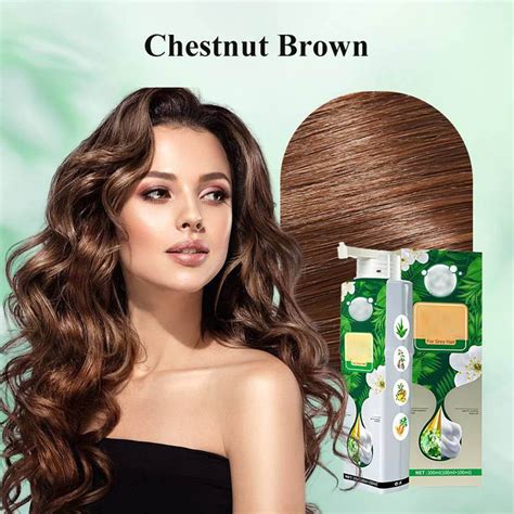 Extract For Grey Hair Color Dye Hair Dye Shampoo Dyeing Foam Shampoo In