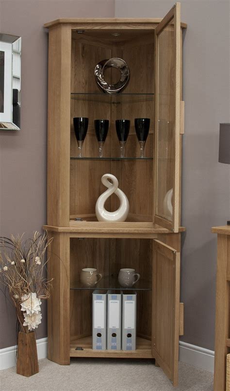 Homestyle Opus Oak Corner Display Cabinet Casamo Love Your Home