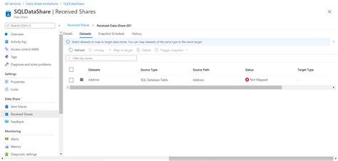 Consuming An Azure Data Share Of Azure Sql Database
