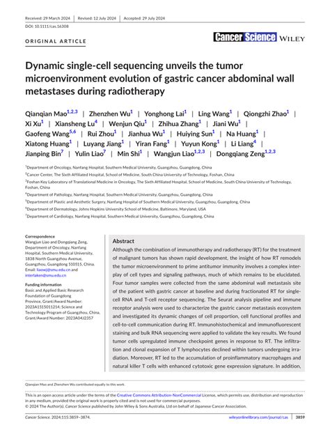 pdf dynamic single‐cell sequencing unveils the tumor microenvironment