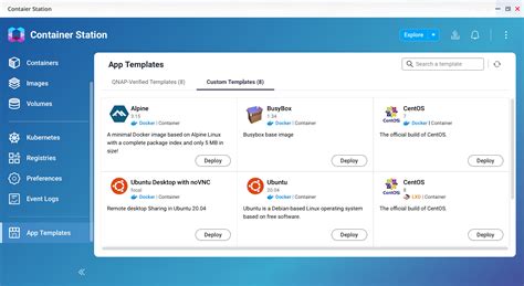 container station supports lxd docker and kata containers qnap 2025