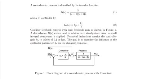 Solved A Second Order Process Is Described By Its Transfer