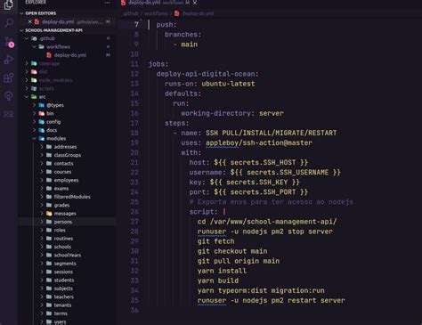 Configurando O Auto Deploy Para O Servidor De Homologação Do Projeto De Saas De Gestão Escolar