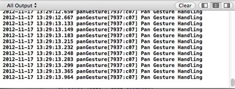 Iosiphone Pan Gesture Recognizer Uipangesturerecognizer Panning Or Dragging