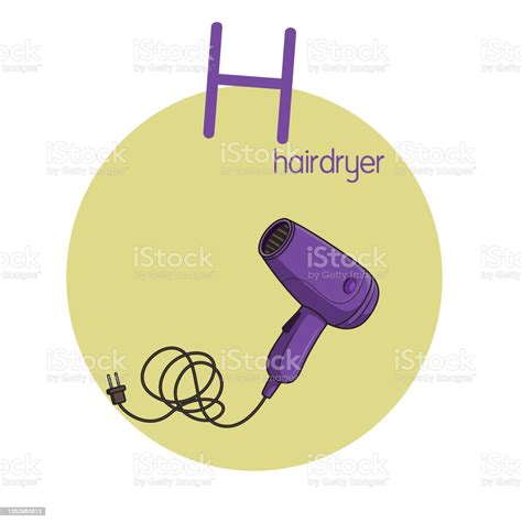 알파벳 문자 H 어퍼 케이스 또는 어린이 학습 연습 Abc에 대 한 대 문자 헤어 드라이어의 벡터 그림 0명에 대한 스톡 벡터 아트 및 기타 이미지 Istock