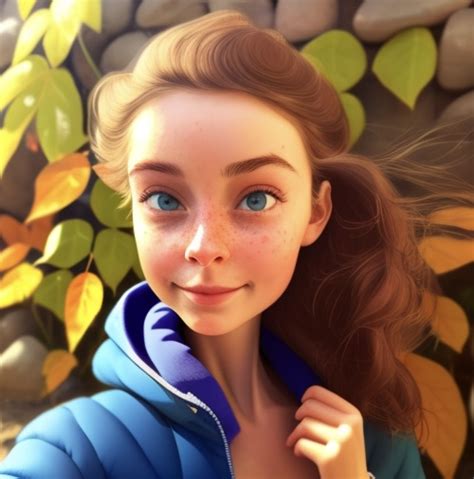 Иллюстрация Портрет в мультяшном стиле в стиле детский