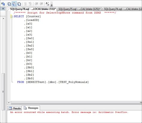 Solved How To Find Record That Throws Arithmetic Overflow Exception In