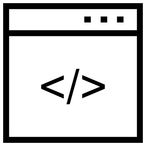 Coding Computing Multimedia Programing Language Interface Browser Icon