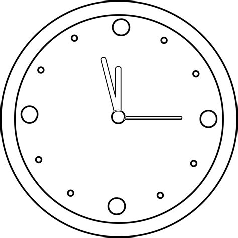 Dots Decorated Wall Clock 24287520 Vector Art At Vecteezy