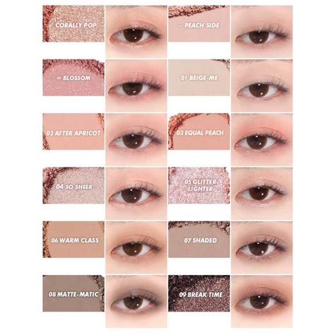 Colorgram Pin Point Eyeshadow Palette 01 Peach Coral 9 9g Colorgram