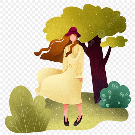 풍경 만화 그림 봄 일러스트 투어 그림을보고 소녀 그림을 연주 봄 투어 그림을보고 소녀 그림 그림을 그림 Png 일러스트 및 Psd 이미지 무료 다운로드 Pngtree