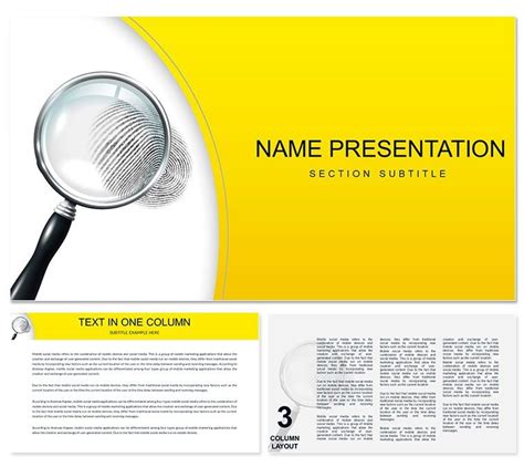 Fingerprinting Services Powerpoint Template For It