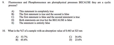 Solved Please Help Me With My Electronic Spectroscopy Chegg Com