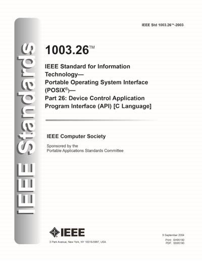 IEEE R IEEE Standard For Information Technology Portable Operating System
