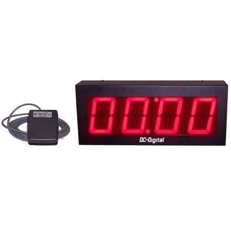 DC T UP FOOT Inch LED Foot Switch Controlled Digital Count UP Process Timer