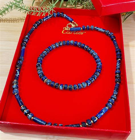 აკვამარინი მინერალების ენერგია იასპი სიგრძე 47 სმ ქვის ზომა 3×6 მმ ყელსაბამის ფასი 65