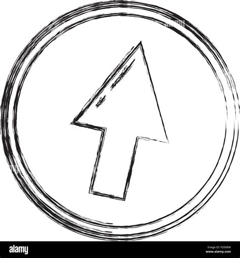 Grunge Mouse Cursor Interface Icon Emblem Stock Vector Image Art Alamy