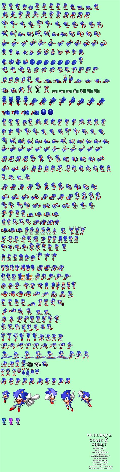 Sonic 2 Full Sprite Sheet By Sdon3 On Deviantart