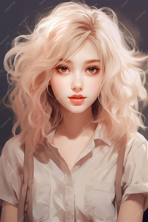 Premium Ai Image Portrait Lovely Young Woman Posing For Photo Dreamy