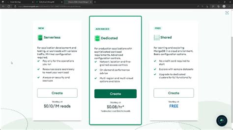 5 Create A Mongodb Atlas Cluster And Get The Connection Url Youtube