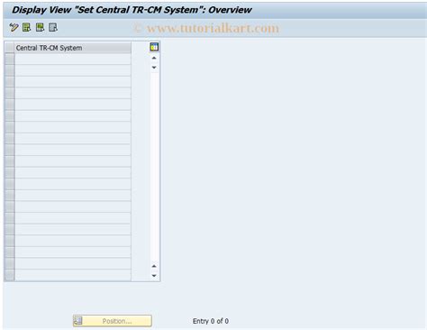 Ffx Sap Tcode Configure The Central Tr Cm System