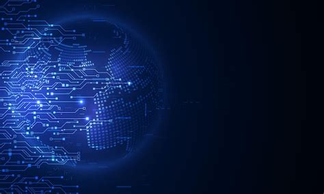 Premium Vector Modern Technology Circuit Board Texture Background Design Waves Flow Quantum