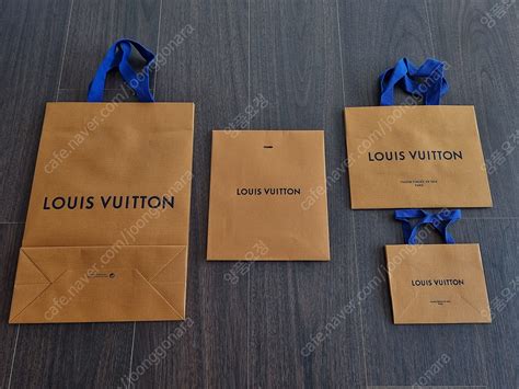 정품 국내백화점 구매 루이비통 쇼핑백 종이가방 숄더백 중고나라