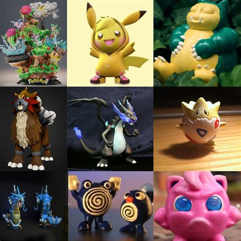 200 Pokemon Miniatures Pack Stl File 3d File Bundle Pack Pokemon Miniatures Models Etsy