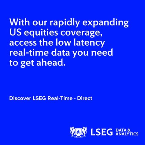 Lseg Data And Analytics On Linkedin Need Global Coverage And Low Latency Delivery Discover Lseg