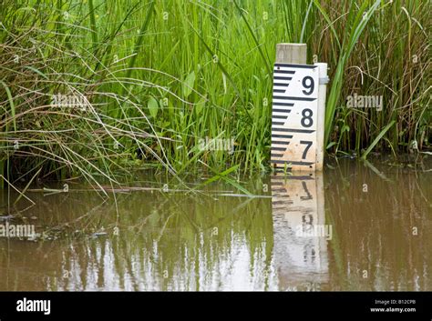 Water Level Measurement Stock Photo Alamy
