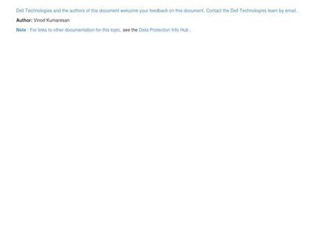 We Value Your Feedback Dell Powerprotect Data Manager Deployment And Configuration On Amazon