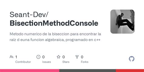 Github Seant Devbisectionmethodconsole Metodo Numerico De La Biseccion Para Encontrar La