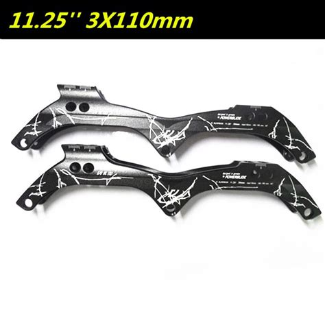 3x125mm 3x110mm 3 Wheels Inline Speed Skate Frame With 3 Layers