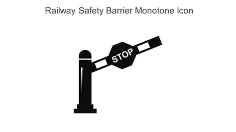 Railway Safety Barrier Monotone Icon In Powerpoint Pptx Png And Editable Eps Format Ppt Powerpoint