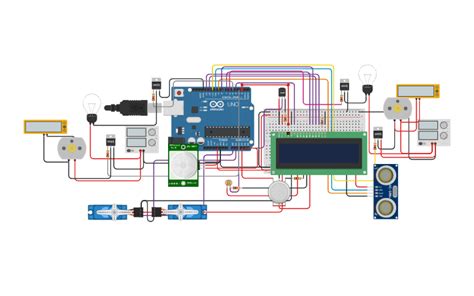 Circuit Design Smart Monitoring System Tinkercad