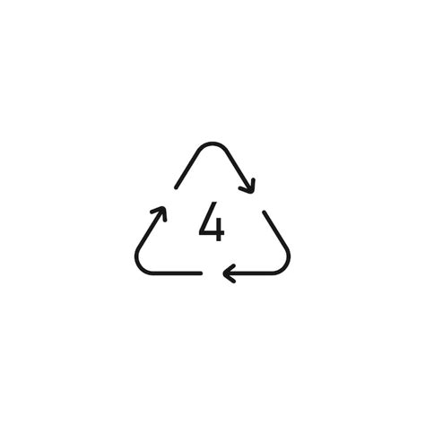 Premium Vector Ldpe Plastic Symbol